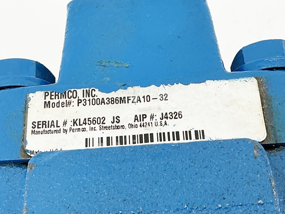 New Permco Inc. P3100A386MFZA10-32 Hydraulic Pump 900RPM - No Box | eBay