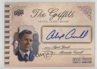 2018 Upper Deck Marvel Agent Carter Alexander Carroll #SA-AY Auto 1md ...