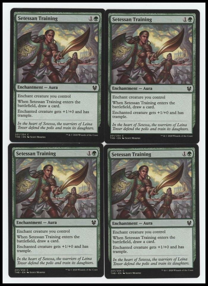 Setessan Training x4 #201 Theros Beyond Death MTG Near Mint Common | eBay