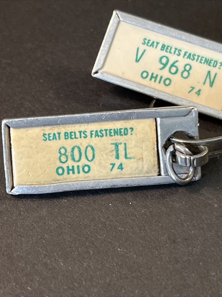 Vintage OHIO DAV Disabled American Veterans Mini License Plate Tag 1974 ...