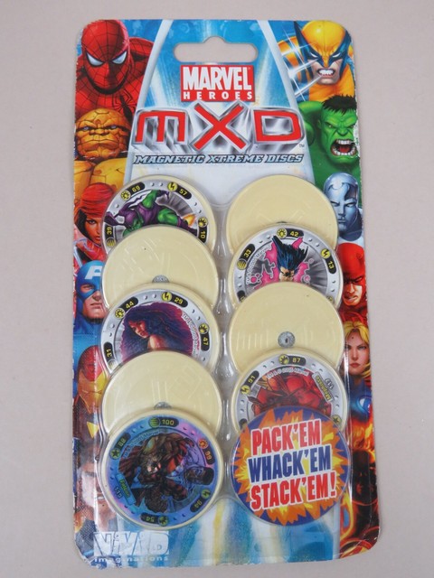40 X Packs of 10 Marvel Heroes MXD Magnetic Xtreme Discs 2005 RARE ...