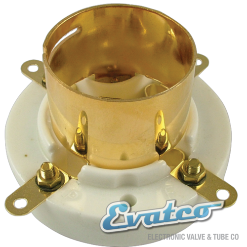 Jumbo 4 Pin Ceramic Socket Gold Pin for 211 & 845 Tubes | eBay