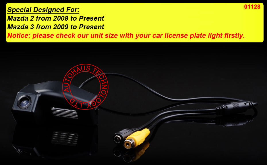 CCD HD Car reversing Camera for MAZDA 2/3 2007-2009 NTSC License plate ...