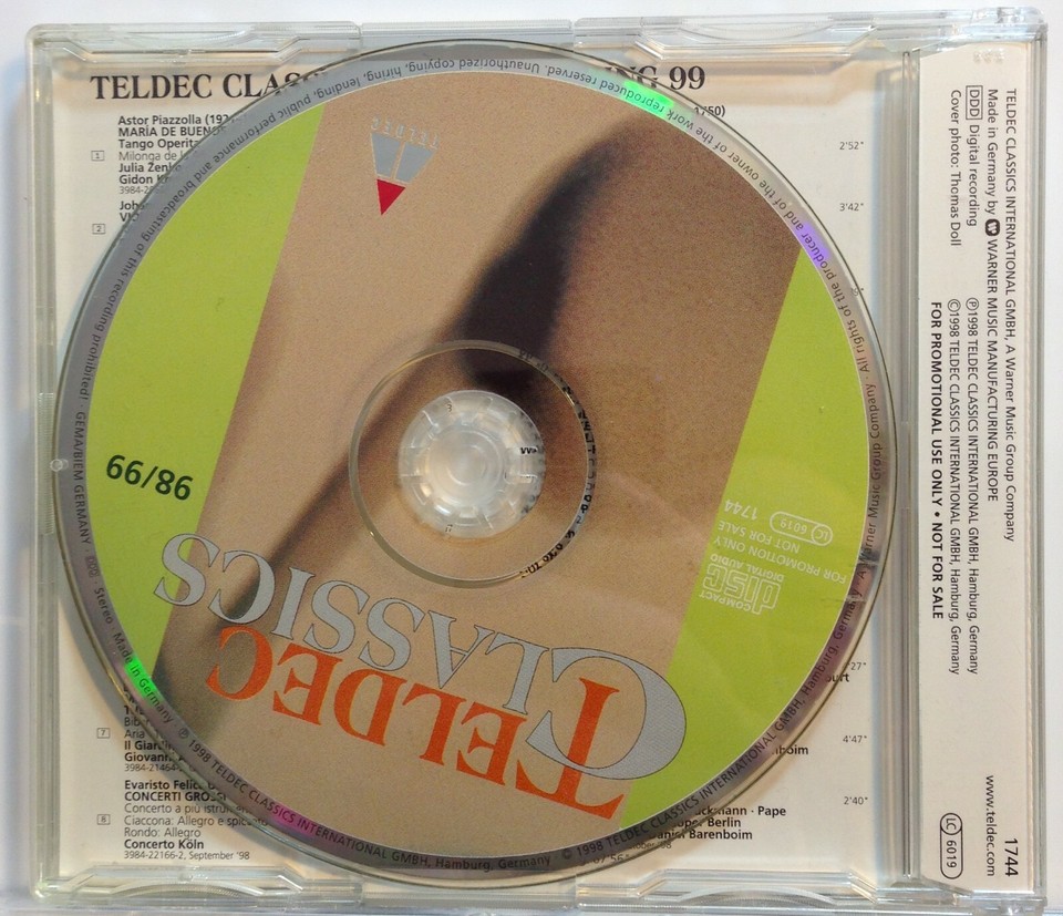 Teldec Classics 98/99 (CDCD Compilation, Promo, Sampler 1998) *Very ...