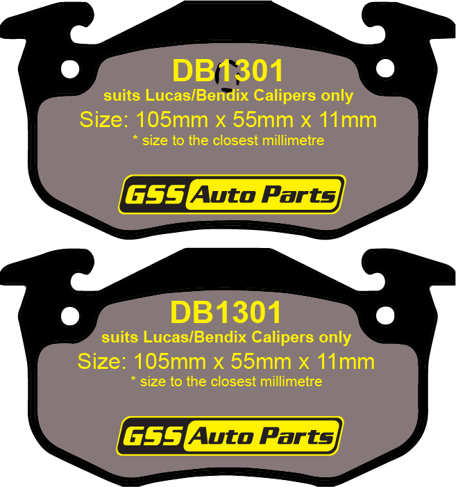 Ultima Rear Disc Brake Pads DB1301K DB1301 suits Lucas/Bendix Calipers only suit | eBay