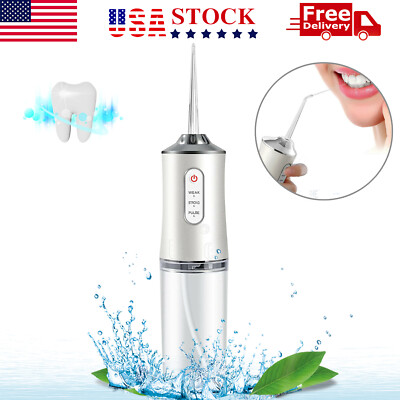 Cordless Water Flosser Dental Oral Irrigator Travel Teeth Cleaner Floss ...