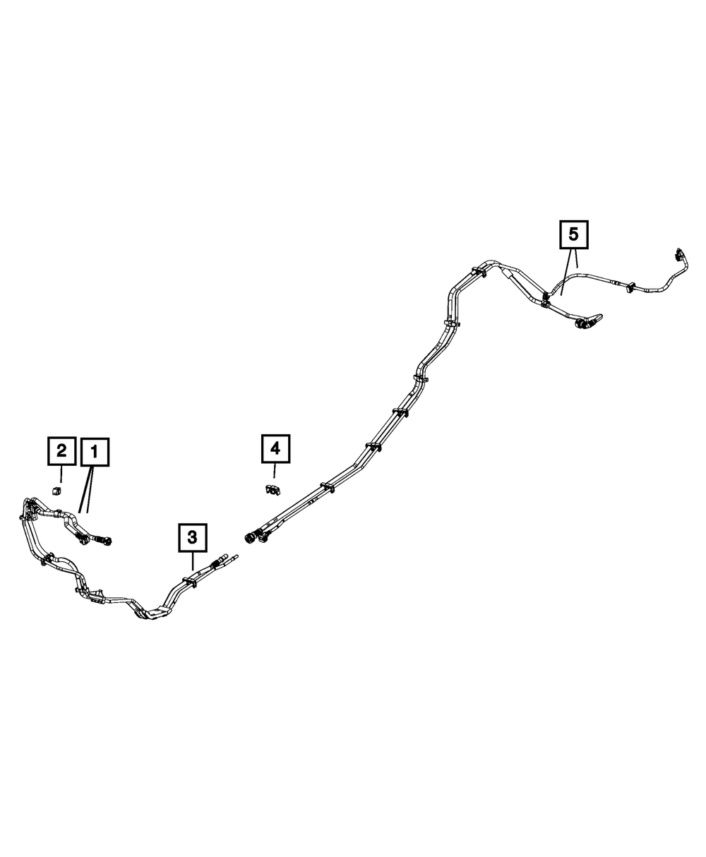 Genuine Mopar Fuel Line Clip 68119368AA | eBay