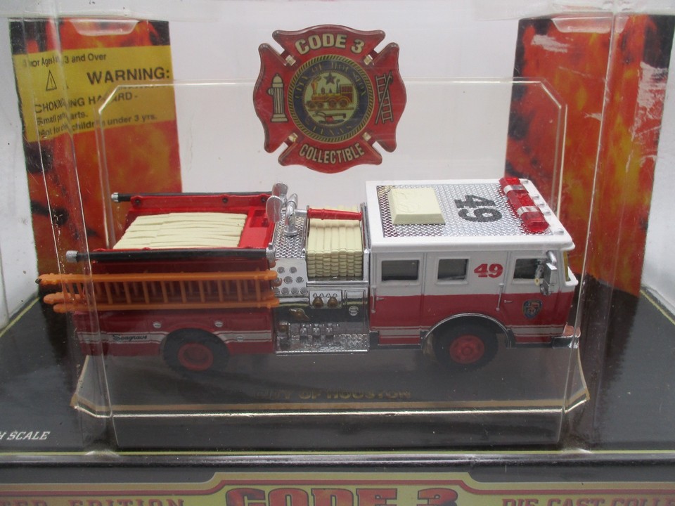 CODE 3 FIRE TRUCK #02451 #49 SEAGRAVE | eBay