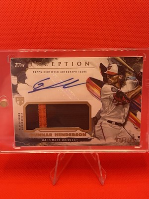 2023 Topps Inception - Inception Autograph Patch Gunnar Henderson AU ...