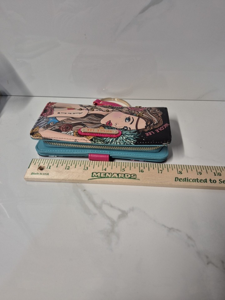 Nicole Lee Clutch “Angelina Follows Dream” Wallet With Wristlet | eBay