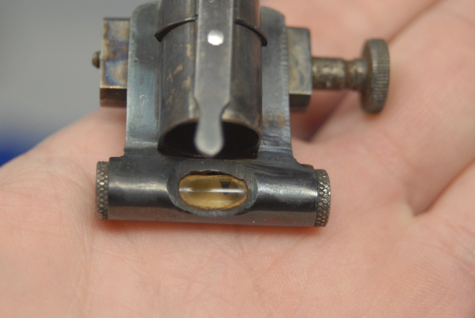 Original Sharps Rifle Front Sight Wind Gauge Spirit Level Antique ...