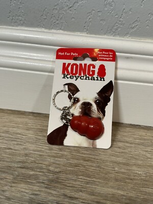 Kong Keychain w/Miniature Red Rubber Kong, NOT FOR PETS, NEW! | eBay