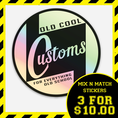STICKER - Old Cool Customs Iconic Holographic | eBay