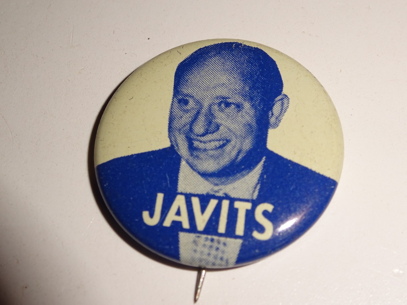 New York Senator Campaign Pin Back Button Local Jacob Javits Congress U ...