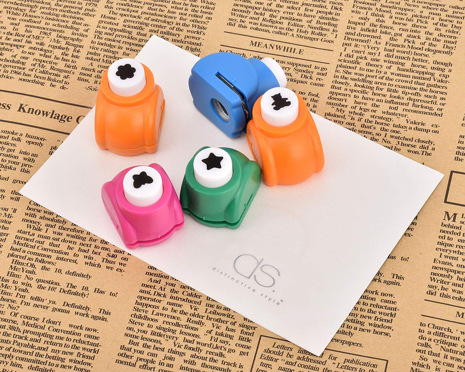 Mini Paper Punch Shapes 5 Pieces Craft Punchers Hole Punches for ...
