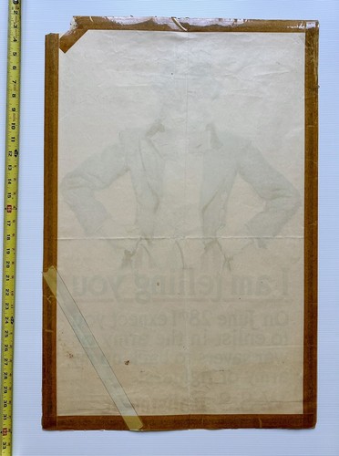 Original 1918 WWI UNCLE SAM I AM TELLING YOU Poster by James Montgomery ...