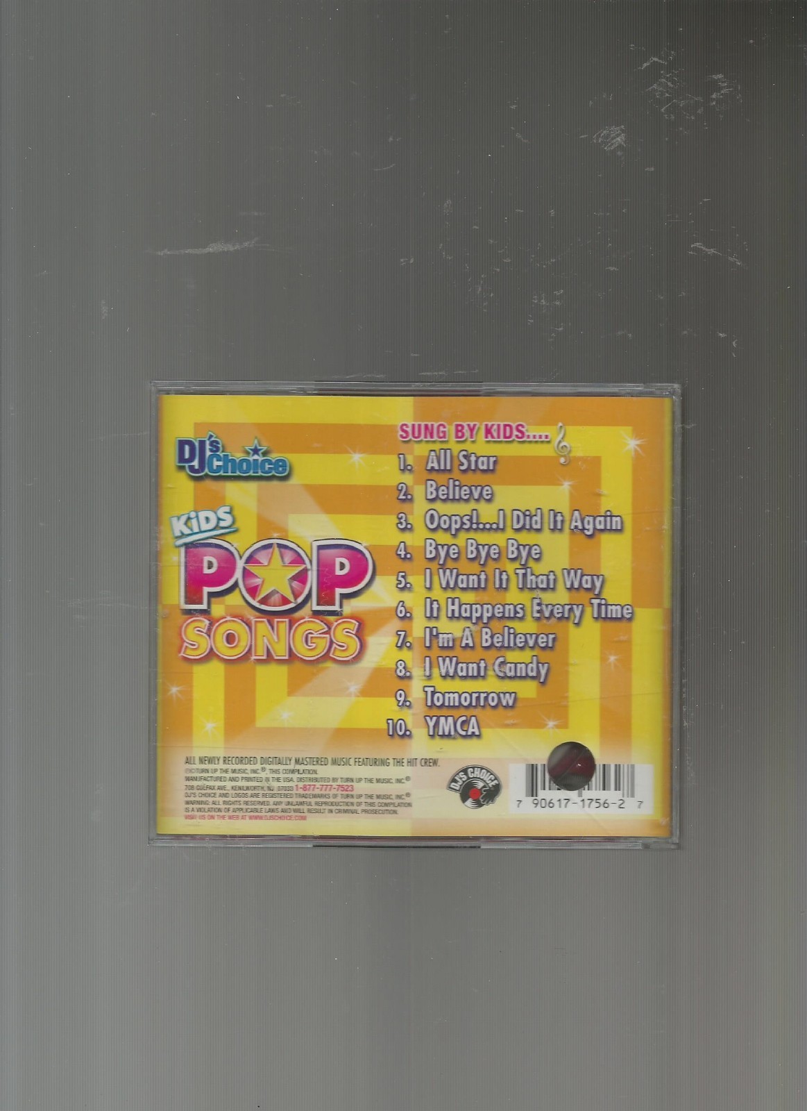 DJ's Choice: Kids Pop Songs by DJ's Choice (CD, Jun-2002, Turn Up the ...