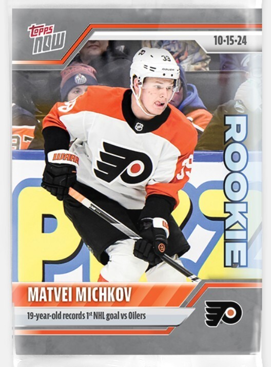 2024 Matvei Michkov Topps NOW Rookie Card Philadelphia Flyers #9 | eBay