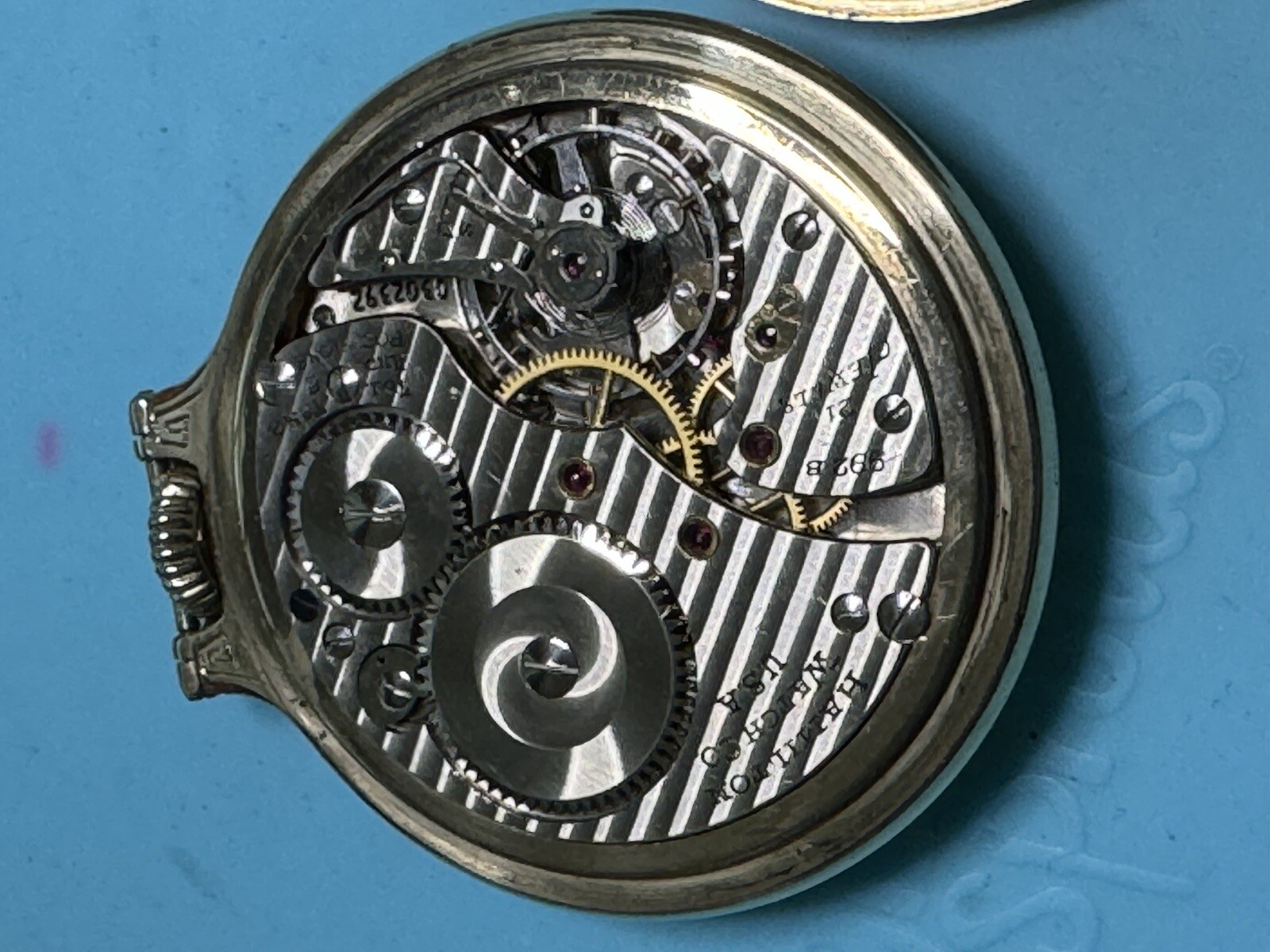 1950 Gold Filled Case 16 Size Pocket Watch Hamilton 992B Railway ...