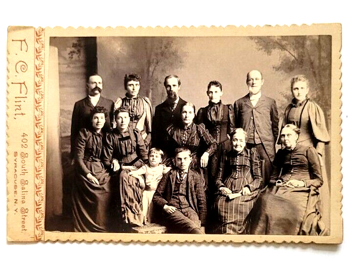 NY Generations Family 1800s Grandparents Women Men Children Cabinet ...