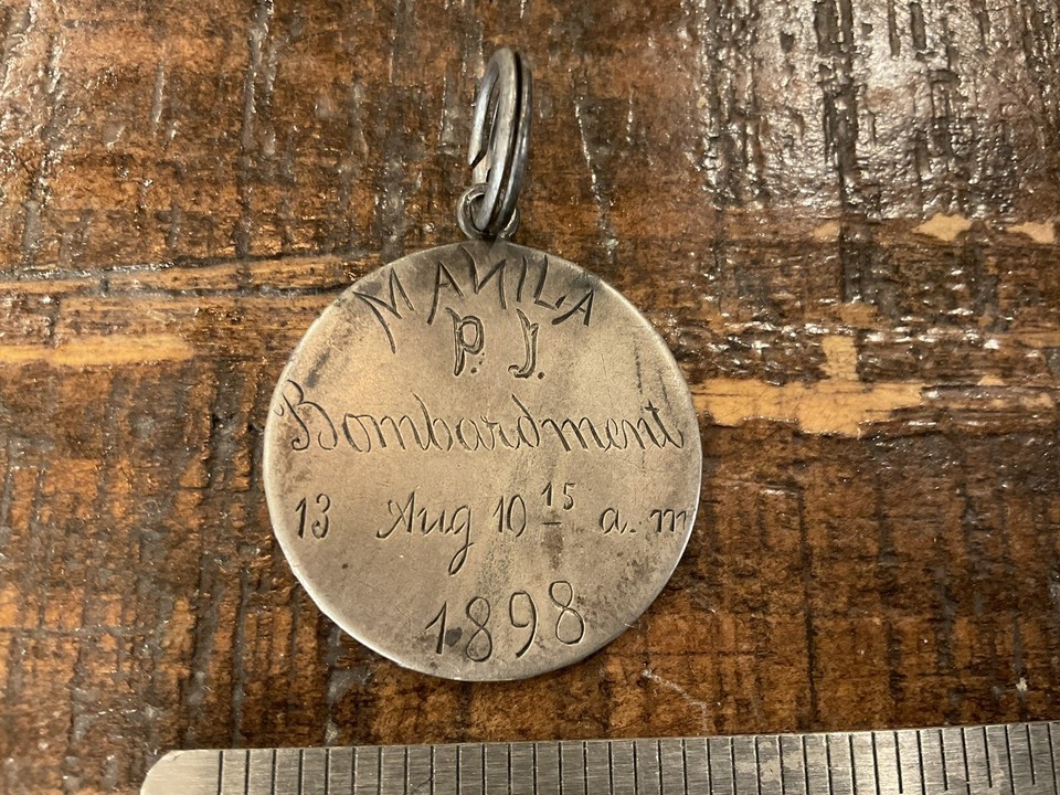 SPAN AM WAR 1898 COIN DOG TAG KIA UTAH BATTERY A MORMON LDS BRIGHAM ...