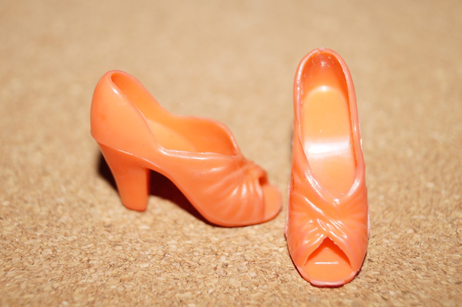 Vintage Mego CHER ~ ORANGE High Heel Open Toe Heels | eBay