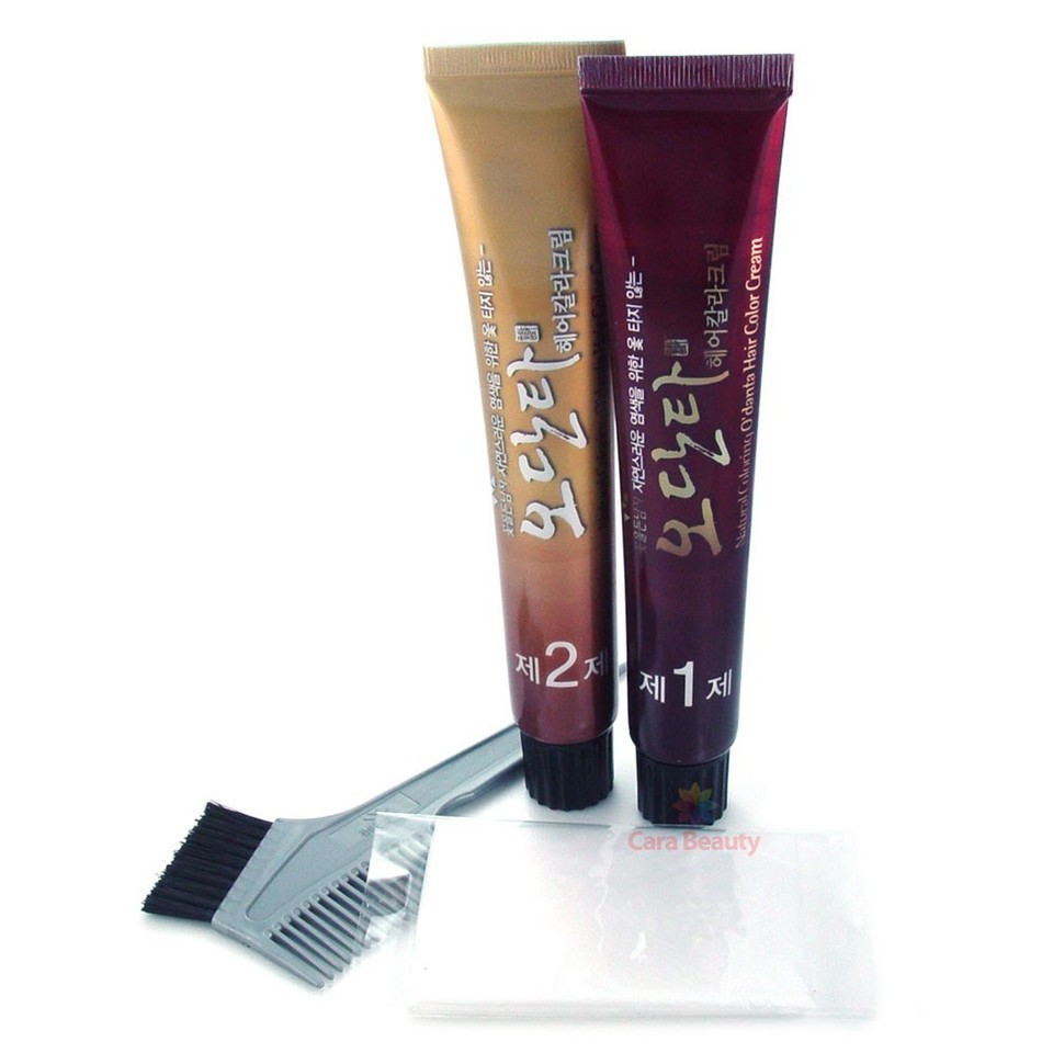 Korea Herbal HAIR DYE KIT Cover Grey Hair NO PPDA NO AMMONIA NO ...
