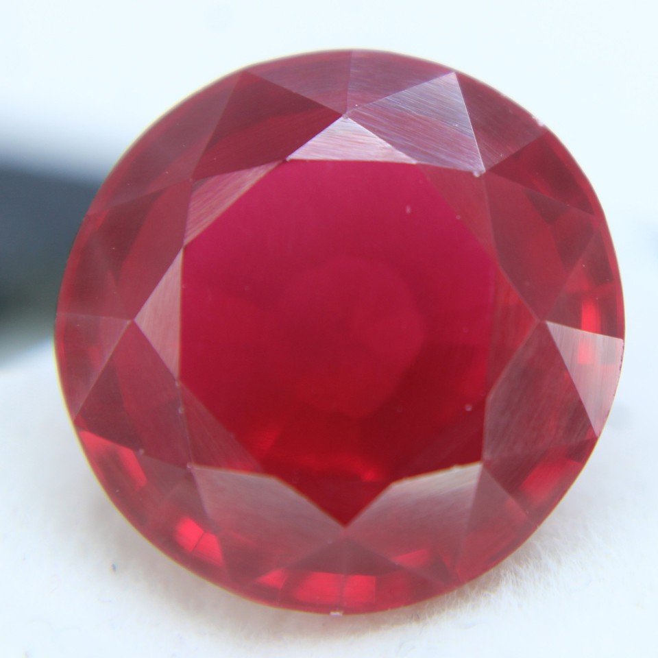 18.40 Ct Certified Natural Ruby Red Eye Clean Round Shape Loose ...