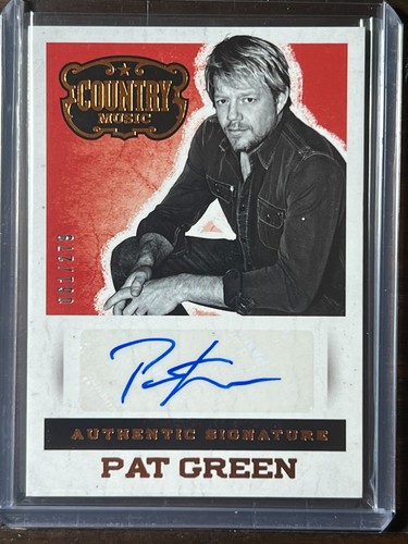 2014 Panini Country Music Authentic Signatures /279 Pat Green Auto ...