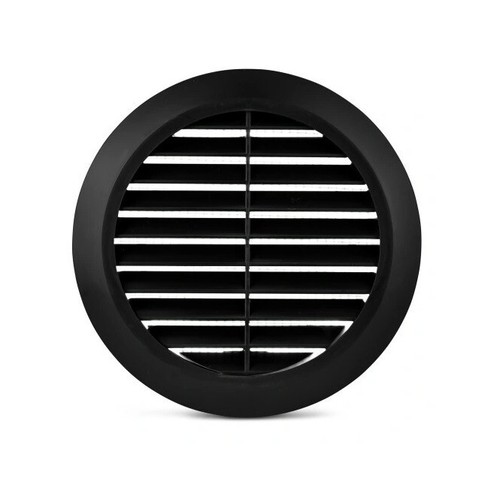 Black Mini Circle Air Vent Grille 60mm Furniture Ventilation Cover Duct ...