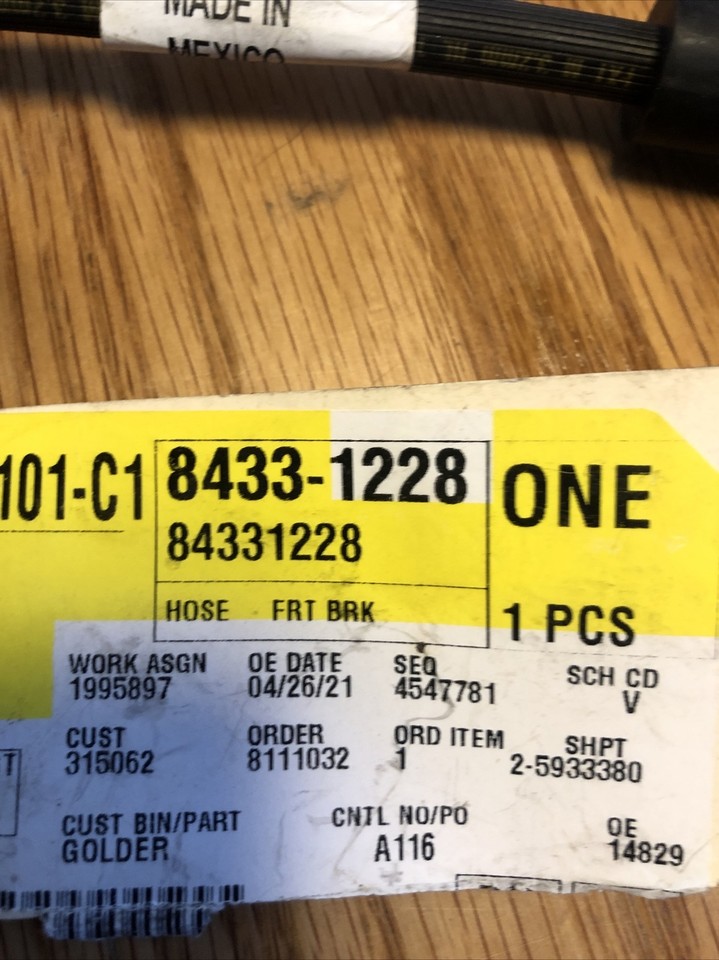 84331228 GM AC Delco Brake Line | eBay