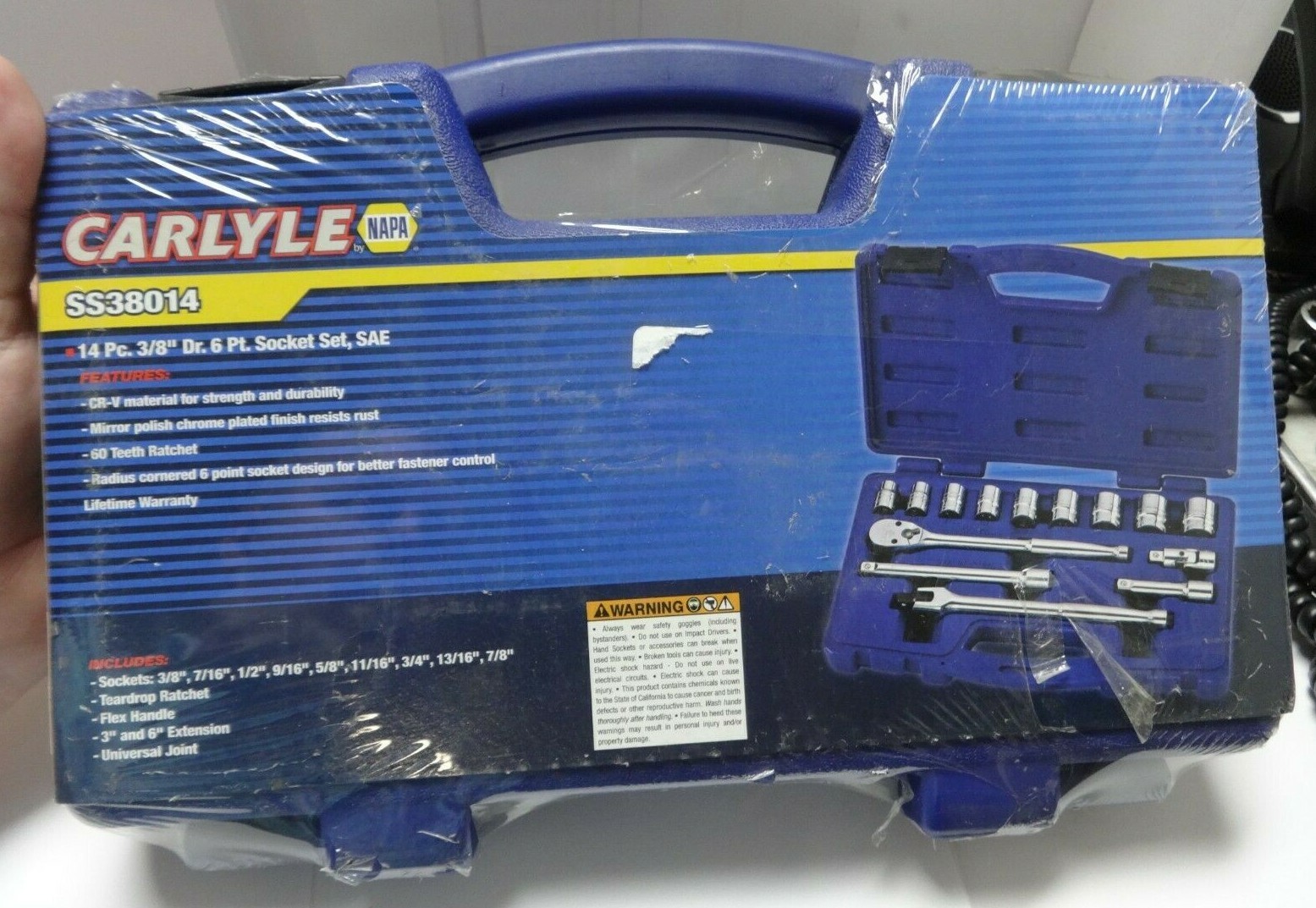 Carlyle SS38014 14 piece Socket Set 3/8" drive Standard SAE Regular 6 ...