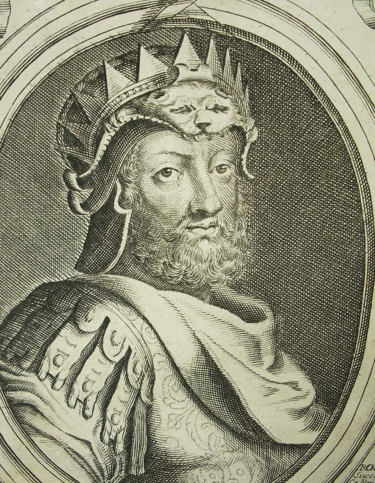 Portrait Of Childeric I Roy Francs Nicolas II L' Elder Larmessin ( C ...