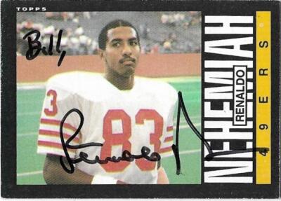 RENALDO NEHEMIAH Personalized Autographed Signed 1985 Topps Football ...
