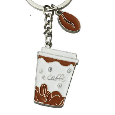 Coffee Lover Charm Car Keychain Keyring Key Chain Ring Customer ...