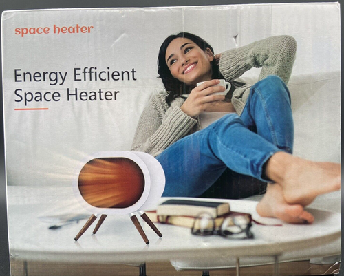 Space Heater Energy Efficient White New Retro Look 3 Adjustable Heating ...