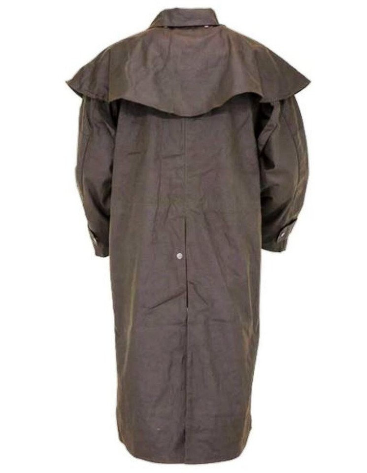 Outback Trading Low Rider Duster Oilskin Slicker Brown Black REG & BIG ...