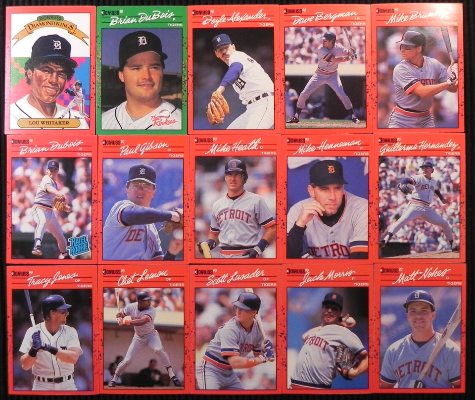 DETROIT TIGERS (1) 1990 Donruss 26 Card Team Set from Factory & Rookie ...