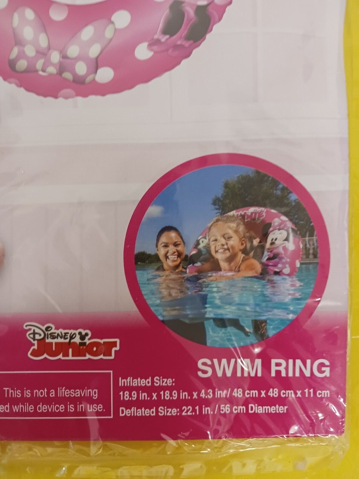 2x - Bestway Minnie Inflatable Armbands or Swim Ring, Kids Ages 3-6 ...
