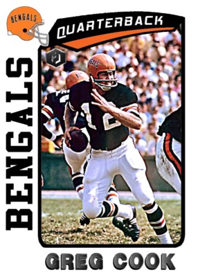 ACEO GREG COOK CINCINNATI BENGALS CUSTOM HAND MADE ART CARD | eBay