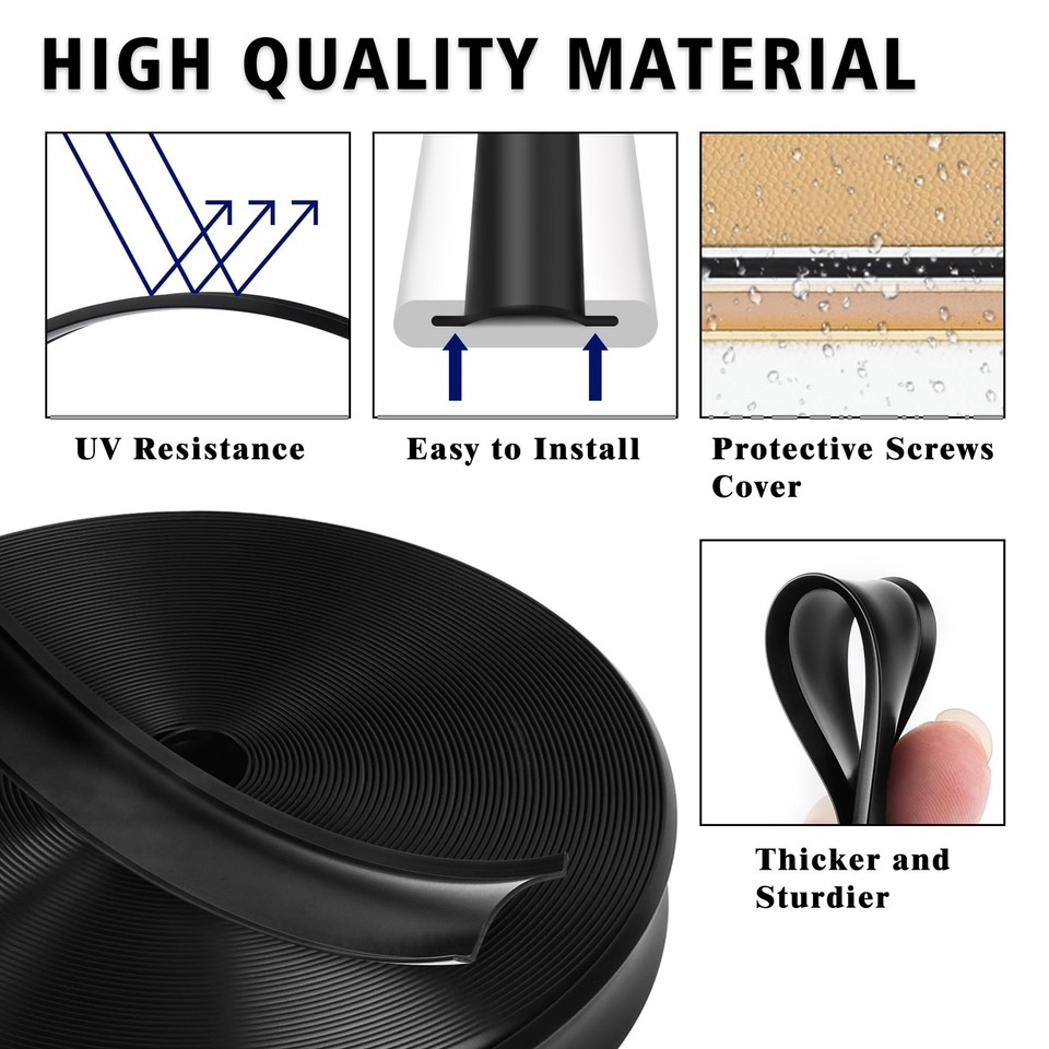 7/8" RV Trim Molding Insert 100ft RV Trim Molding Exterior UV Resistant ...