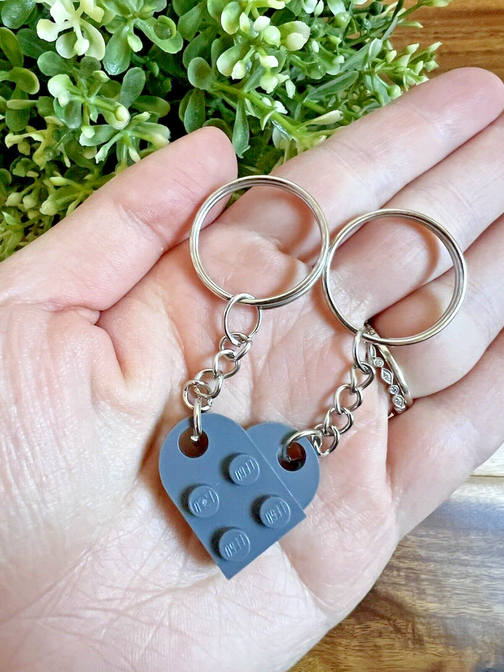 LEGO Heart Keychain Set - Made With Genuine LEGO® - Matching keychains ...