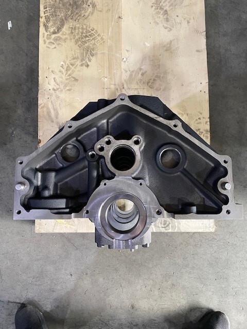 Engine Block, 350 Chevy Small Block, Germany Cast Iron, 4-Bolt 350 ...