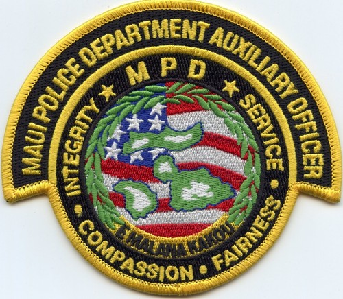 MAUI HAWAII AUXILIARY POLICE PATCH | eBay