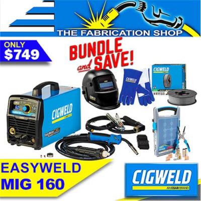Cigweld EasyWeld 160 Welder Helmet, Gloves, Wire, Easy Weld PPE160A21 W1201160 | eBay