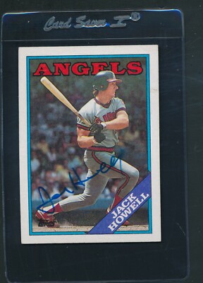 1988 Topps #631 Jack Howell Angels Signed Auto *E1595 | eBay