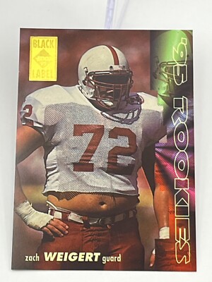 1995 Collector's Edge RC #23 Zach Wiegert Black Label Gold St. Louis ...