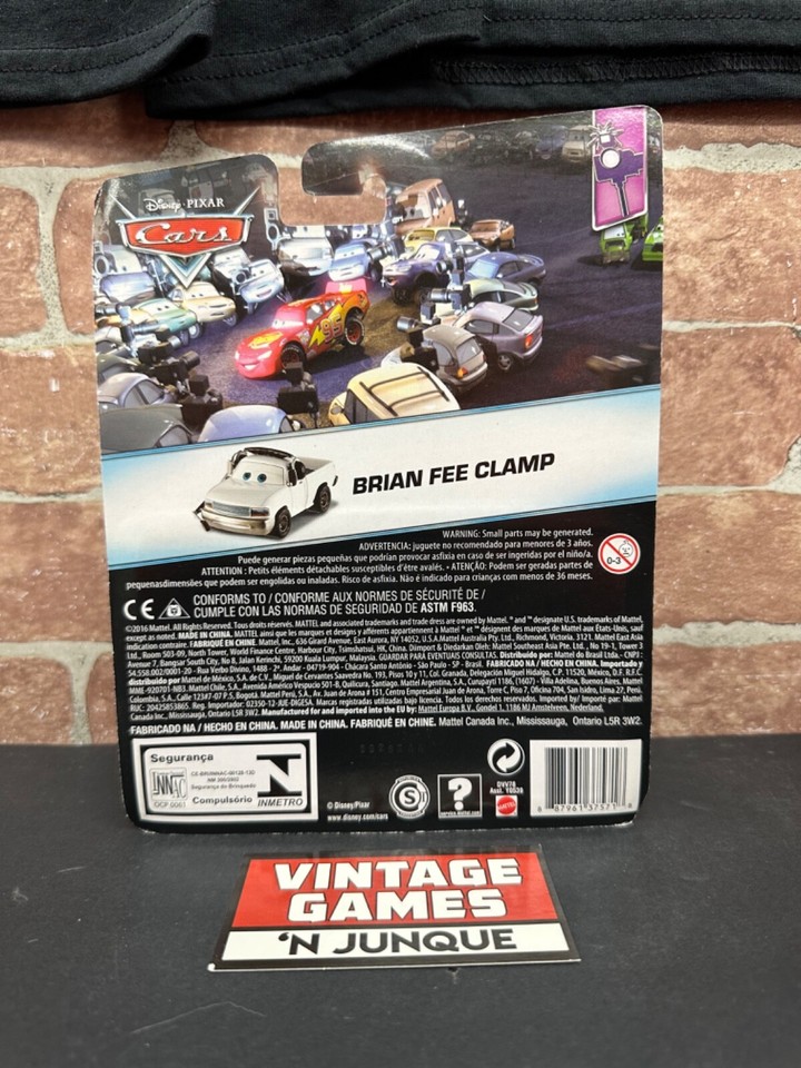 MATTEL DISNEY PIXAR CARS - DELUXE "BRIAN FEE CLAMP" NEW 887961375718| eBay