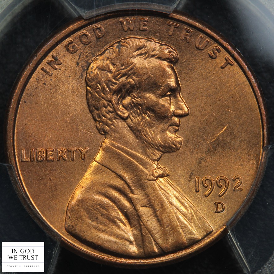 1992 D Close AM FS-901 Red Lincoln Memorial Cent 1C PCGS MS 64 RD | eBay