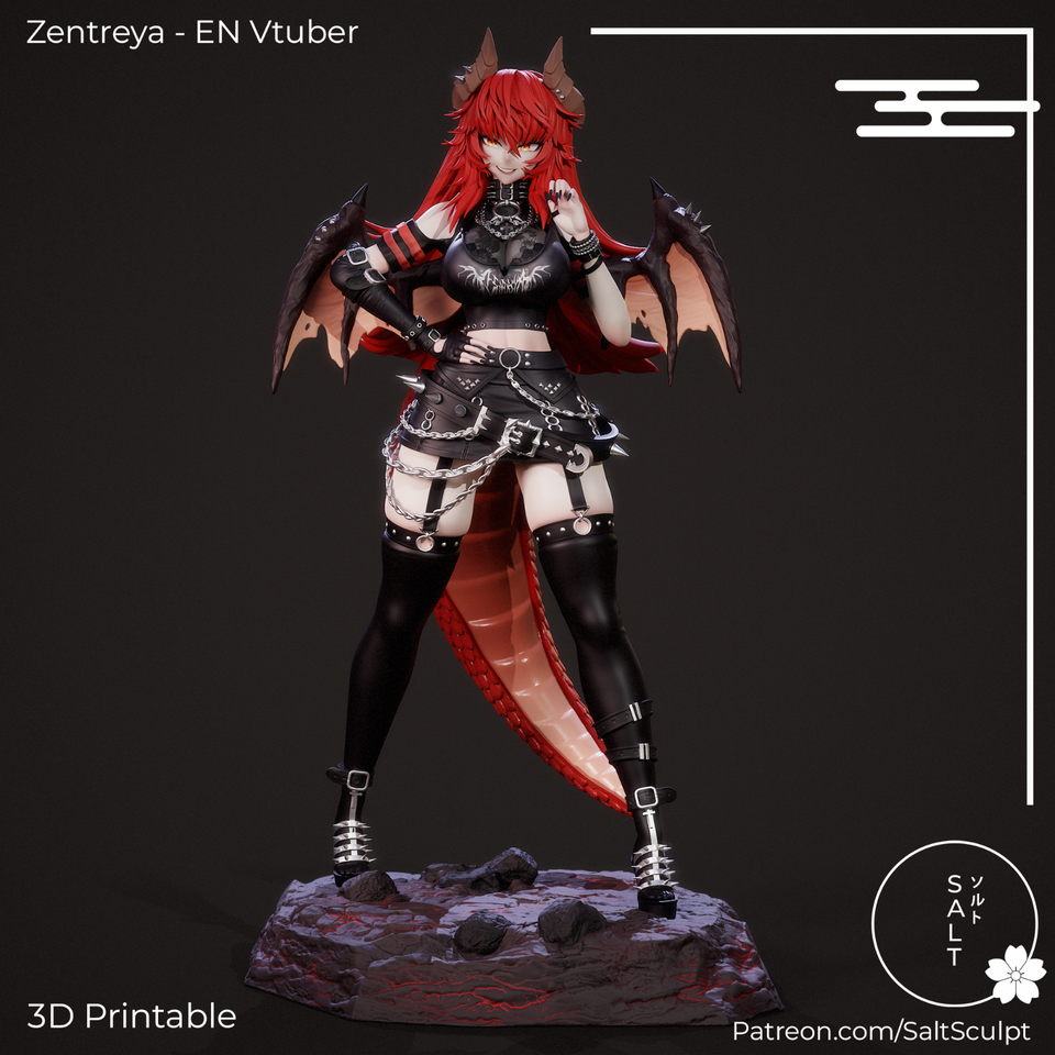 1:7 Punk Dragon Vocalist Vtuber | High Quality Unpainted Resin Garage ...